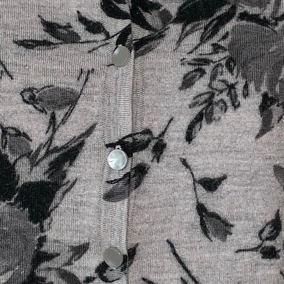 Talbots | Sweaters | Euc Talbots Merino Wool Floral Cardigan | Poshmark